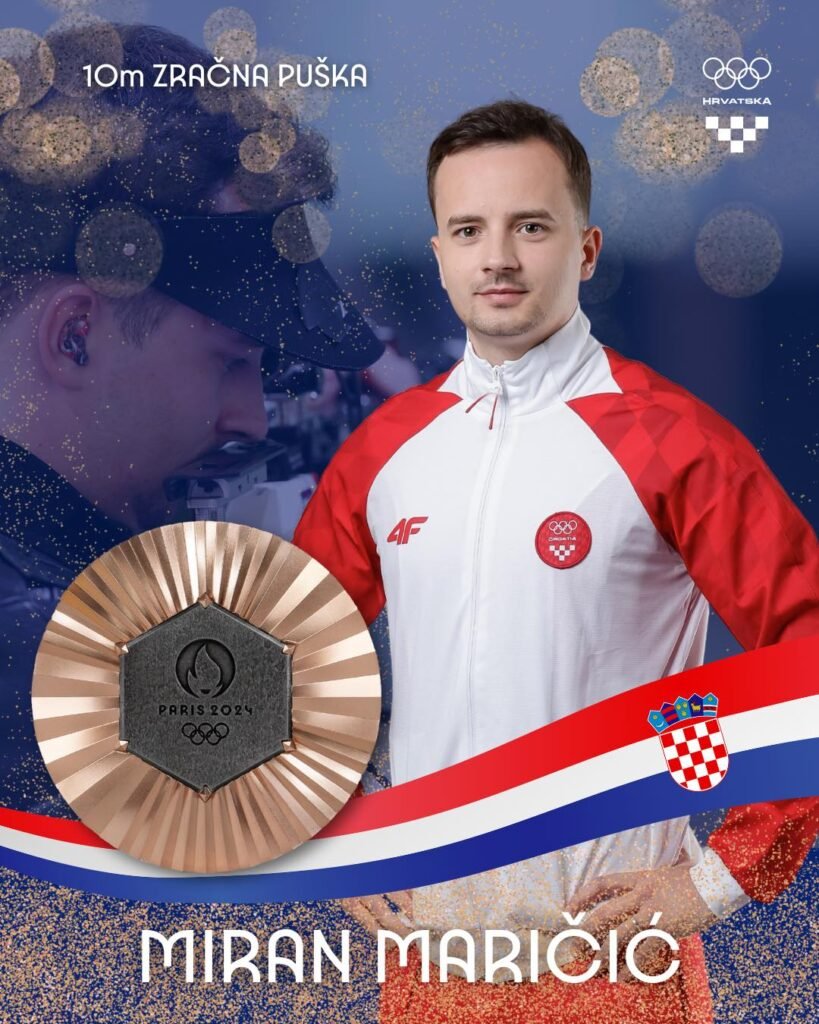 Bjelovarski strijelac Miran Maričić donio Hrvatskoj broncu na Olimpijskim igrama u Parizu ...