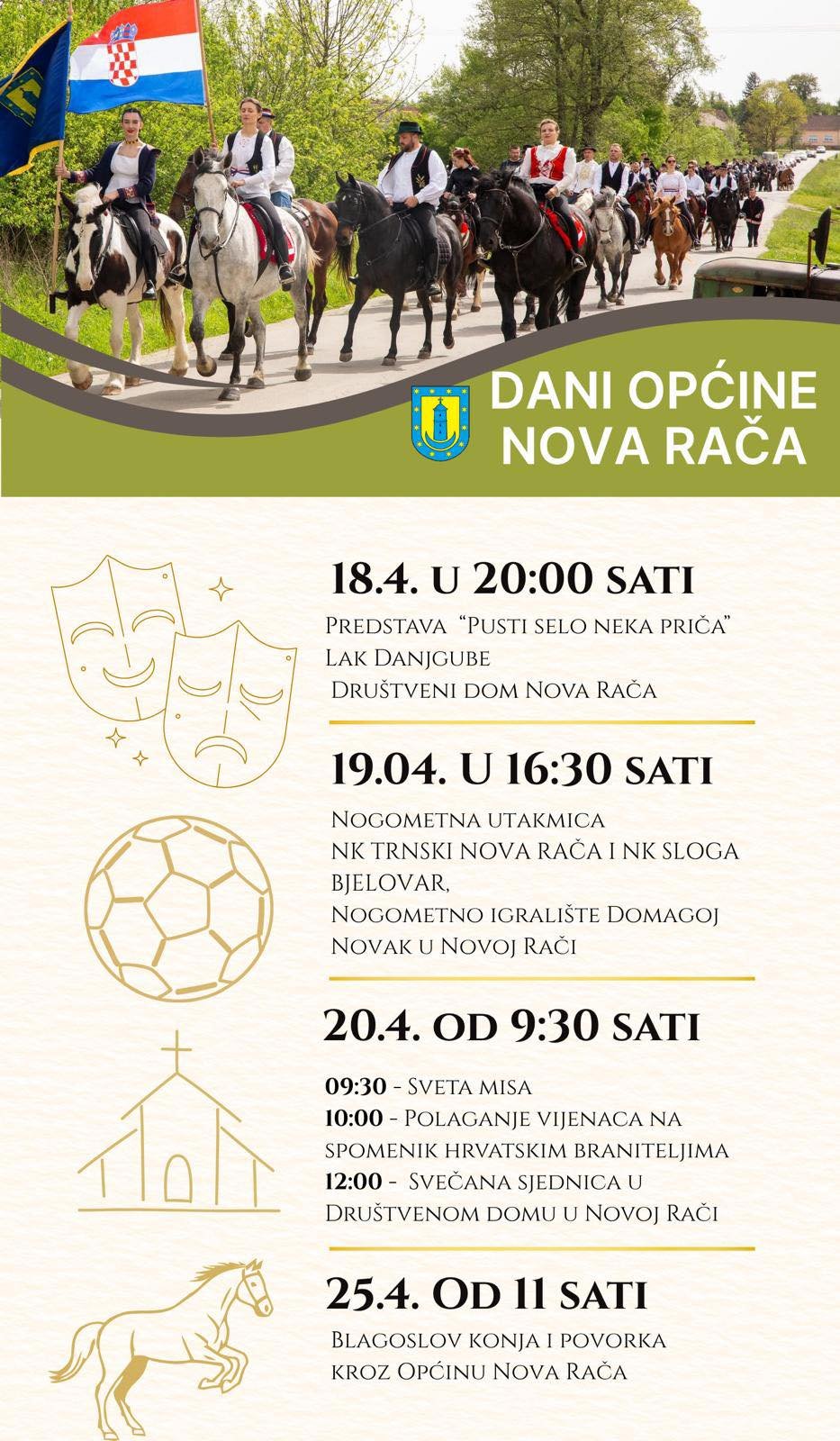 Nova Rača slavi Dan općine uz bogat program: Kazalište, sport ...